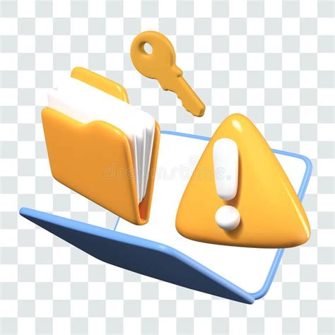 Concept Of Secret Information Attention Protected Access Stock Vector Illustration Of File