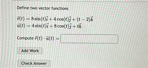 solved define two vector