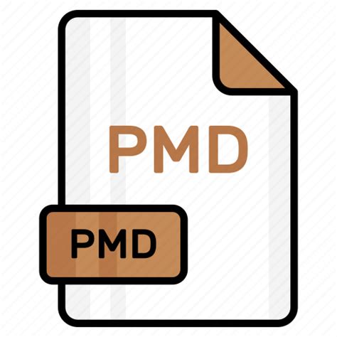 Pmd File Format Page Document Sheet Paper Icon Download On