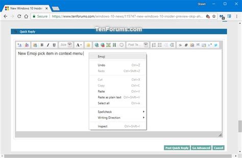 Enable Or Disable Emoji Context Menu In Google Chrome In Windows