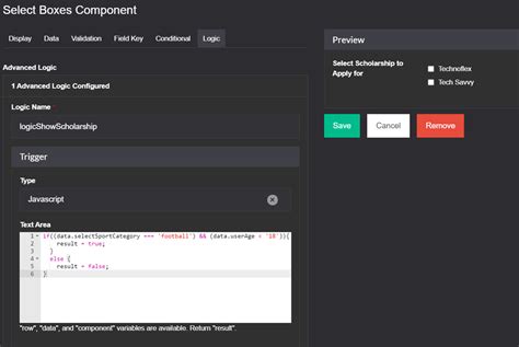 uipath forms conditions simple and advanced using javascript tutorials uipath community forum