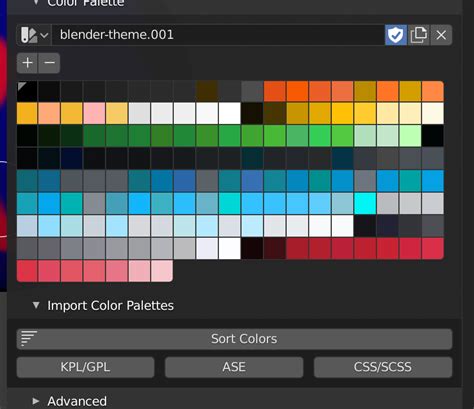Palette Generator 23 By Alexeyadamitsky Released Scripts And Themes Blender Artists Community