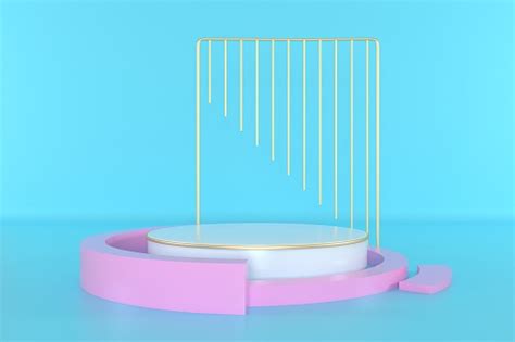 3d 렌더링 추상 기하학적 배경 원통 연단 최소한의 원시적 모양 현대 모형 빈 템플릿 빈 쇼케이스 상점 디스플레이 0명에 대한 스톡 사진 및 기타 이미지 Istock