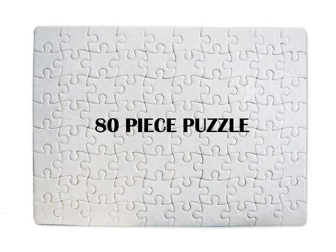 80 Piece Puzzle Blank For Sublimation Printing Etsy