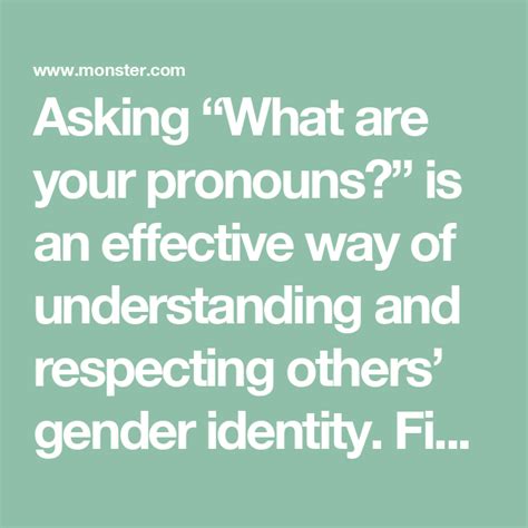 Pronouns Who What Gives Me Gender Artofit