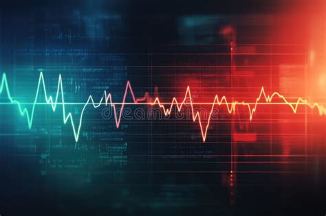 Colorful Abstract Digital Waveform Futuristic Background Data