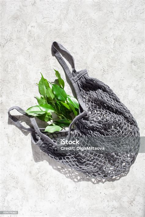 재사용 가능한 메쉬 면 쇼핑 백 플라스틱 무료 제로 폐기물 개념 0에 대한 스톡 사진 및 기타 이미지 0 가방 개념 Istock