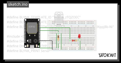 Esp32 Temp And Humi Blynk Wokwi Esp32 Stm32 Arduino Simulator