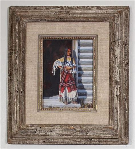 Paul Surber Native American Woman In A Doorway Mutualart
