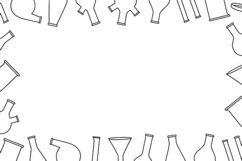 실험실 유리 제품 개요 배너입니다 화학 실험실 측정 장비 원뿔 플라스크 유리 비커 둥근 바닥 플라스크 필터 깔때기 현미경 0명에