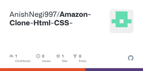 Github Anishnegi997amazon Clone Html Css