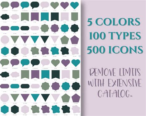 notion icons tulip edition notion template icons planner etsy