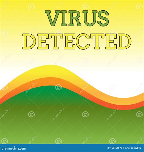 Text Sign Showing Virus Detected Conceptual Photo A Computer Program
