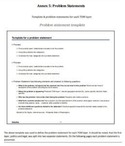 Free Problem Statement Template Free Word PDF Templates