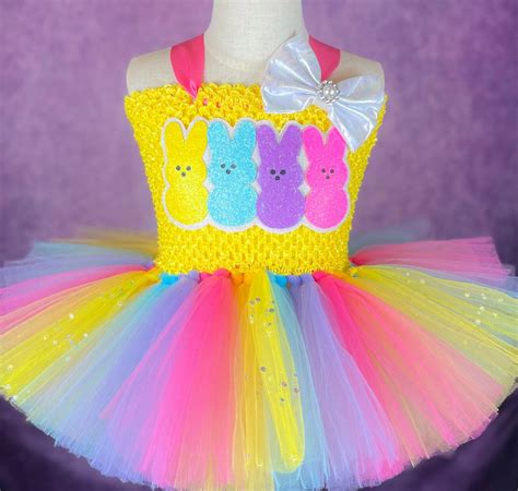 Easter Bunny Costume Party Pageant Dance Recital Peep Dress Etsy