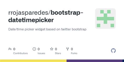 github rrojasparedes bootstrap datetimepicker date time picker widget based on twitter bootstrap