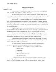 Understanding Depth Perception The Science And Applications Course Hero