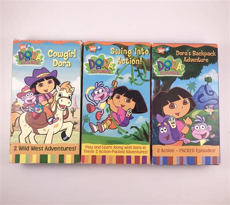 Dora The Explorer Nickelodeon Vhs Video Tape Nick Jr Movie Lot Wiggles
