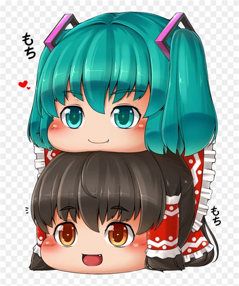 Reimu And Miku Hd Png Download 800x1000 4058179 Pngfind