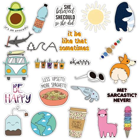 Vsco Стикеры для девочек большие бутылки для воды гидро фляга подростков детей багажа