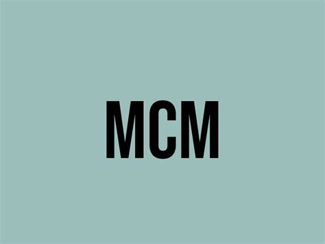 What Does Mcm Mean Meaning Uses And More Fluentslang