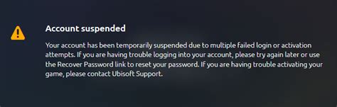 Account Suspended Due To Multiple Login Attempts Rrainbow6