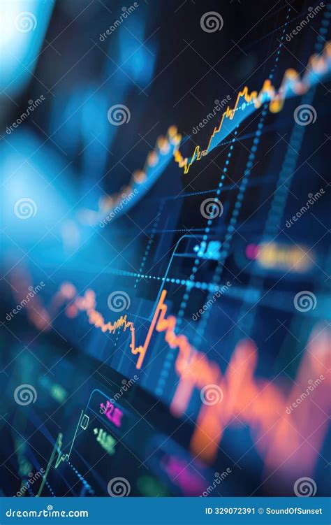 Stock And Forex Trading Chart Digits Numbers Bearish And Bullish Candles Data And Digital