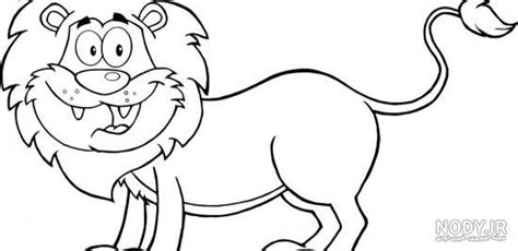 عکس نقاشی شیر نشسته عکس نودی