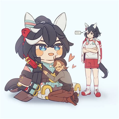 Trainer Katsuragi Ace And Female Trainer Umamusume Drawn By Gaman