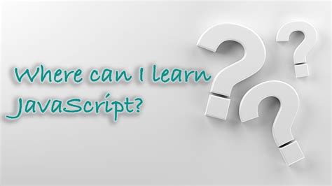 Where Can I Learn Javascript Youtube