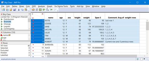 How To Calculate Moving Average Of Column With More Than 10000 Million Entries Jmp User