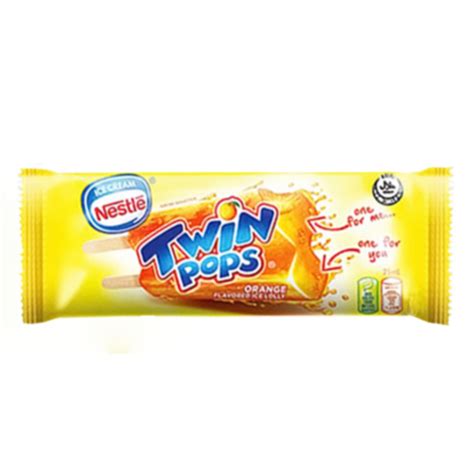 Nestle Twin Pops Orange 75ml X 4s