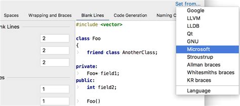 Smart Editor With Code Styles And Completion Features Clion