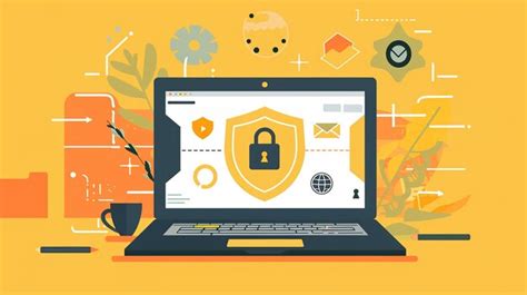 Photography Of Cyber Security Laptop Premium Ai Generated Image