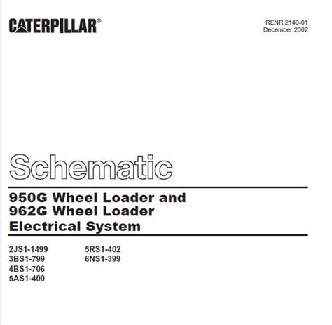 Caterpillar 950g Wheel Loader And 962g Wheel Loader Electrical System