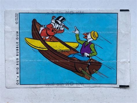 Starý žvýkačkový obrázek OK s BIG BUB BUBBLE GUM DISNEY SKRBLÍK ŠIKULA Aukro