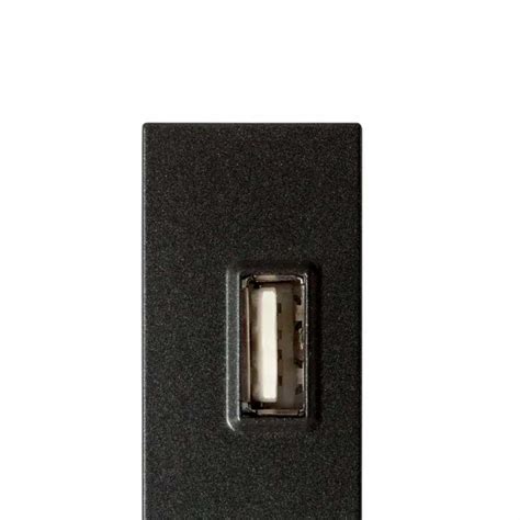 Modulo Tomada Usb Bivolt 21a Revita Soprano Carbono G Haus G Haus