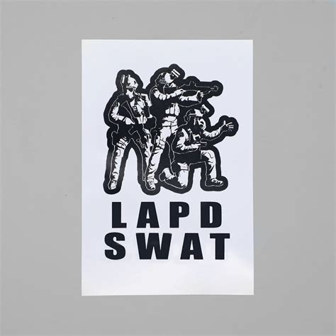 Swat Three Wise Men Sticker Los Angeles Police Foundation Store