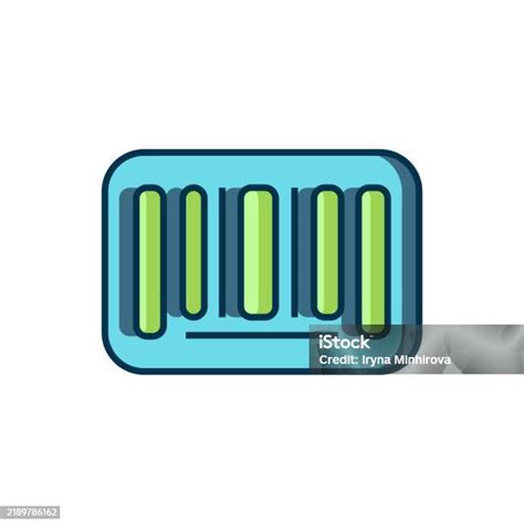 채워진 윤곽선 바코드 아이콘이 흰색 배경에 분리되어 있습니다 그림자가 있는 평면으로 채워진 윤곽선 스타일입니다 벡터 가격에 대한 스톡 벡터 아트 및 기타 이미지 Istock