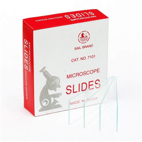 72 Blank Microscope Slides With Ground Edges