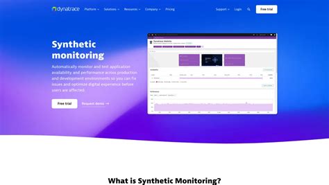Dynatrace Synthetic Monitoring Avis Prix And Alternatives Logicielspro
