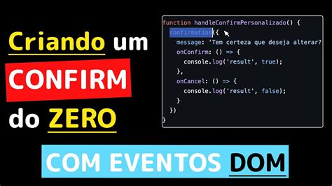 Crie Um Componente De Confirmação Reutilizável Com Typescript Adeus Confirm Nativo Youtube