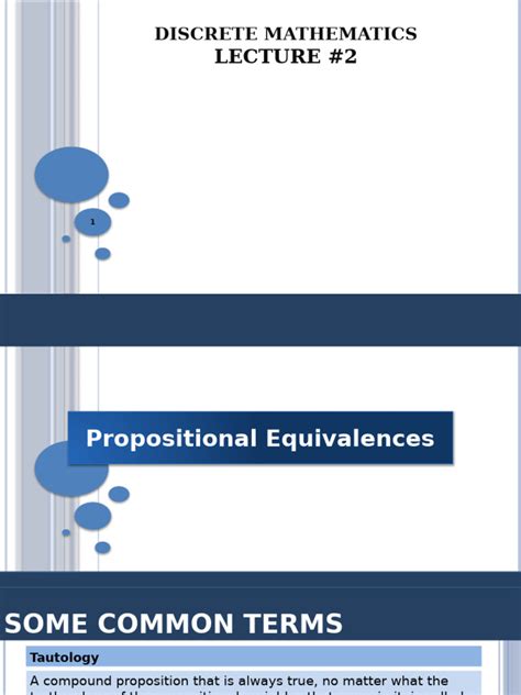 2lecture 2 Propositional Equivalence Pdf Contradiction Syntax