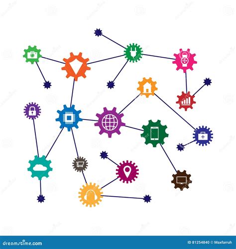machine learning and internet of things stock vector illustration of concept innovation 81254840