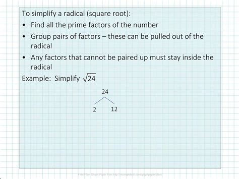 2 3 Simplifying Radicals PDF Science
