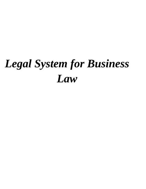 Classification Of Law And Legal System In The Uk Desklib