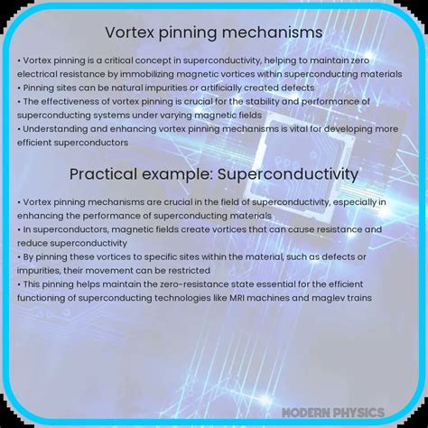 Vortex Pinning In Superconductors Efficiency Types And Innovation
