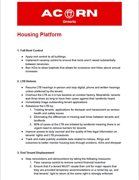 Ontario Acorn Housing Platform Acorn Canada
