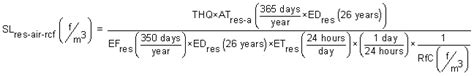 Regional Screening Levels Rsls Equations Risk Assessment Us Epa