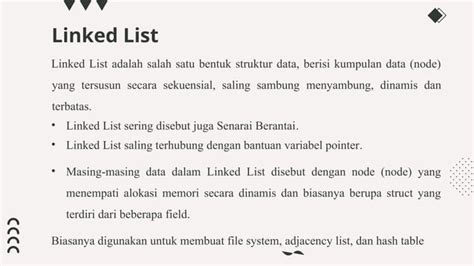 Ppt Kelompok Iii Linear Singly Linked Listpptx